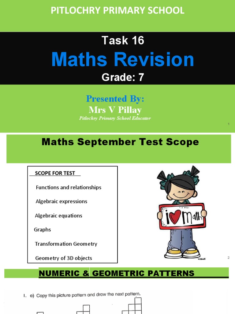 Maths Grade 7 Task 16 | PDF | Mathematics | Numbers