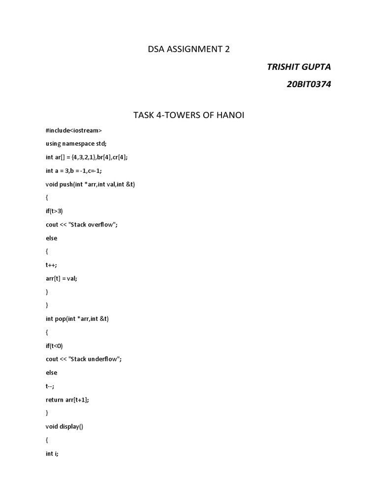 Dsa Lab 4,5,6 Tasks | PDF | Computer Programming | C++