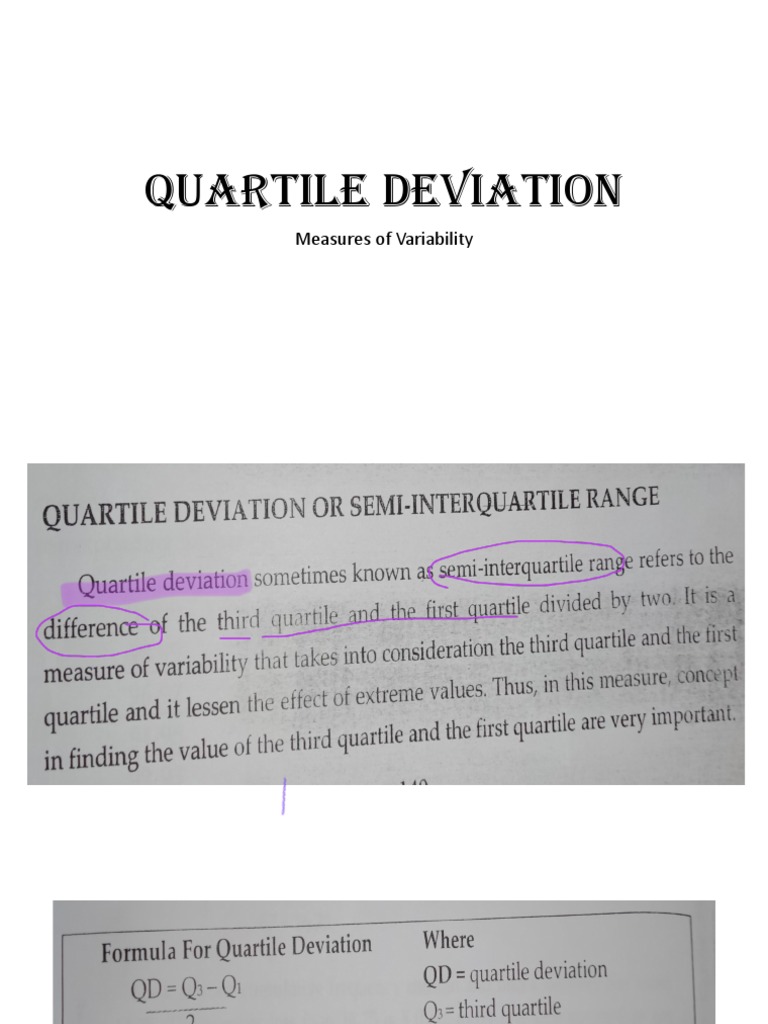Quartile Deviation | PDF