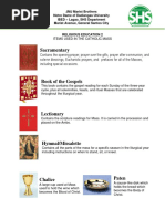 Church Liturgical Objects and Terms 011717 PDF | PDF | Eucharist | Altar