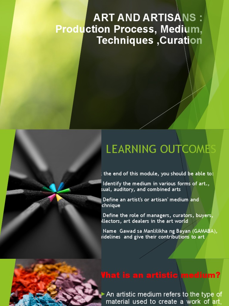 MODULE 4 - Art and Artisans | PDF | Paintings | The Arts