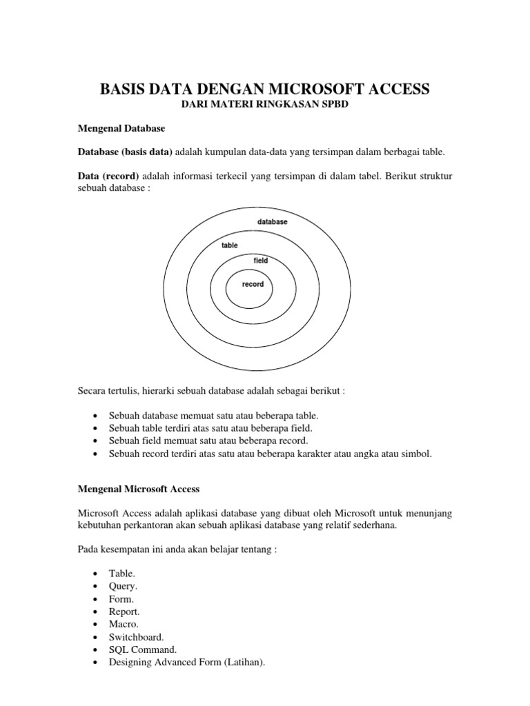 Modul MS Access | PDF