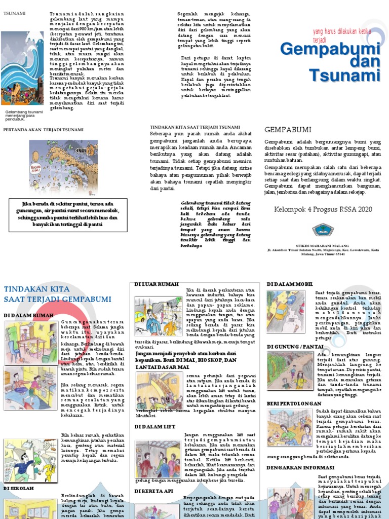 Leaflet Tsunami | PDF