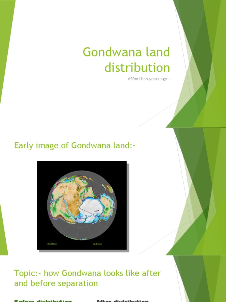 Gondwana Land Distribution | PDF