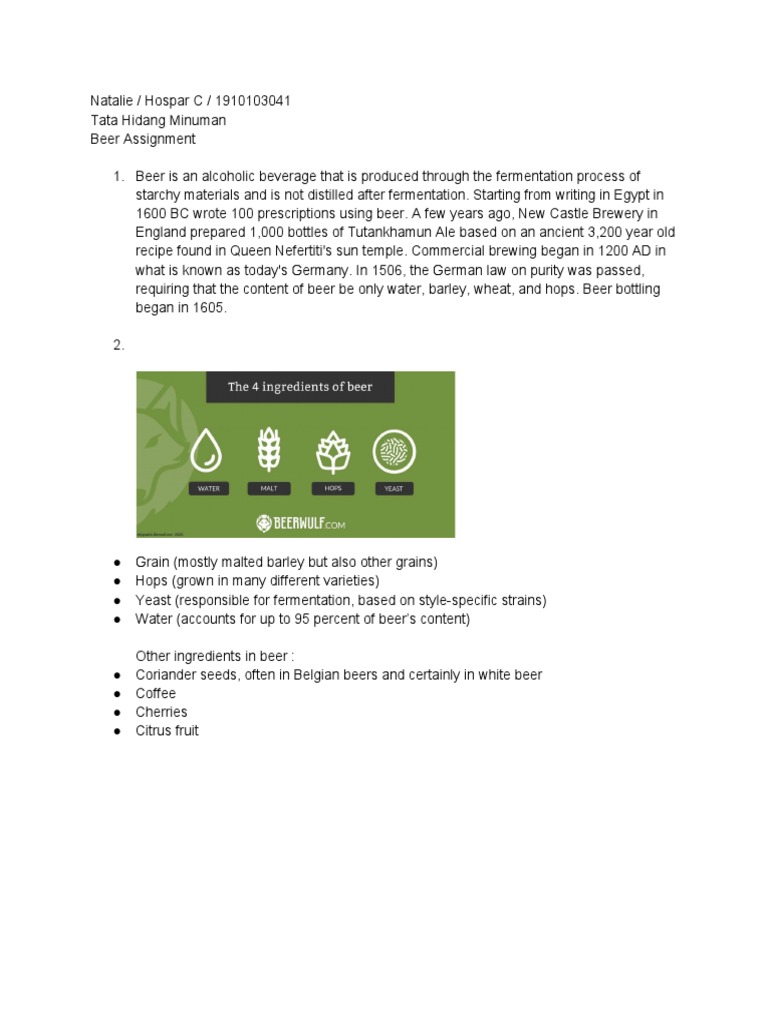 Beer | PDF | Beer | Brewing