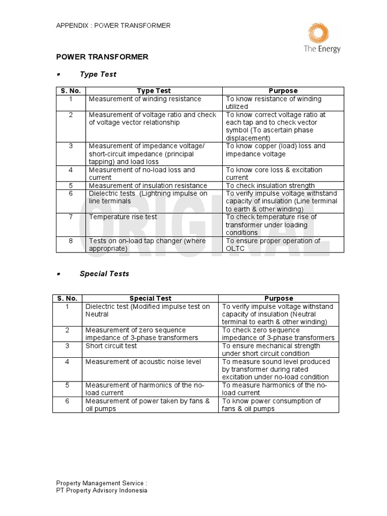 Type Test: Power Transformer | PDF | Transformer | Manufactured Goods