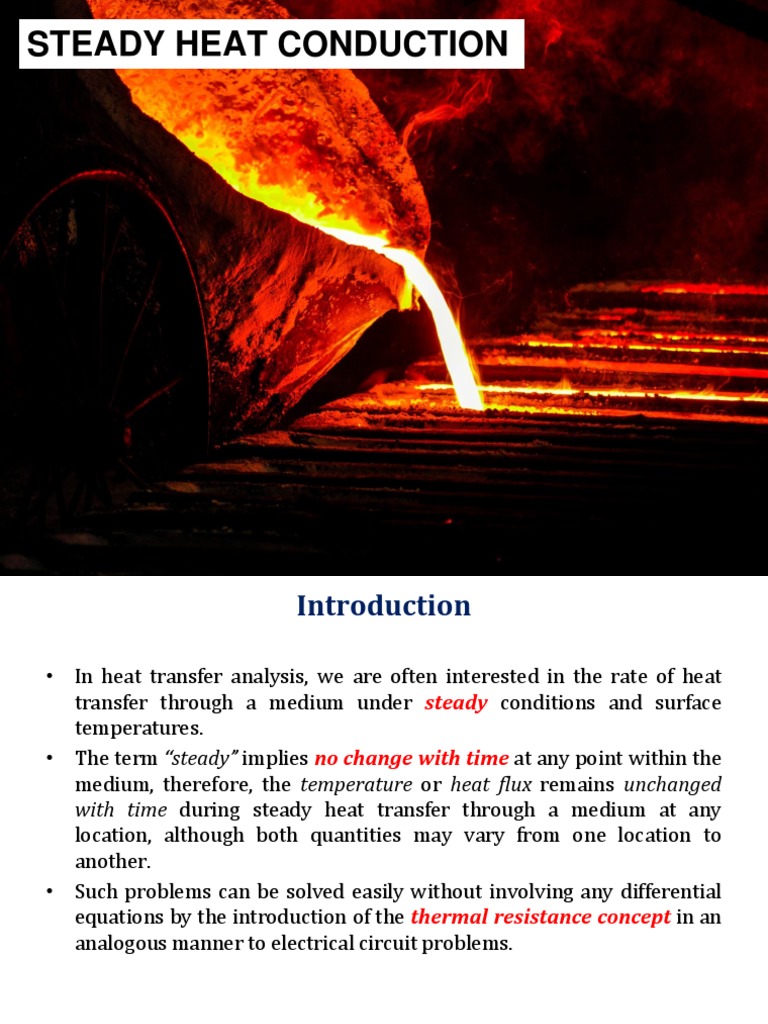 Steady Heat Conduction | PDF | Thermal Conduction | Heat Transfer
