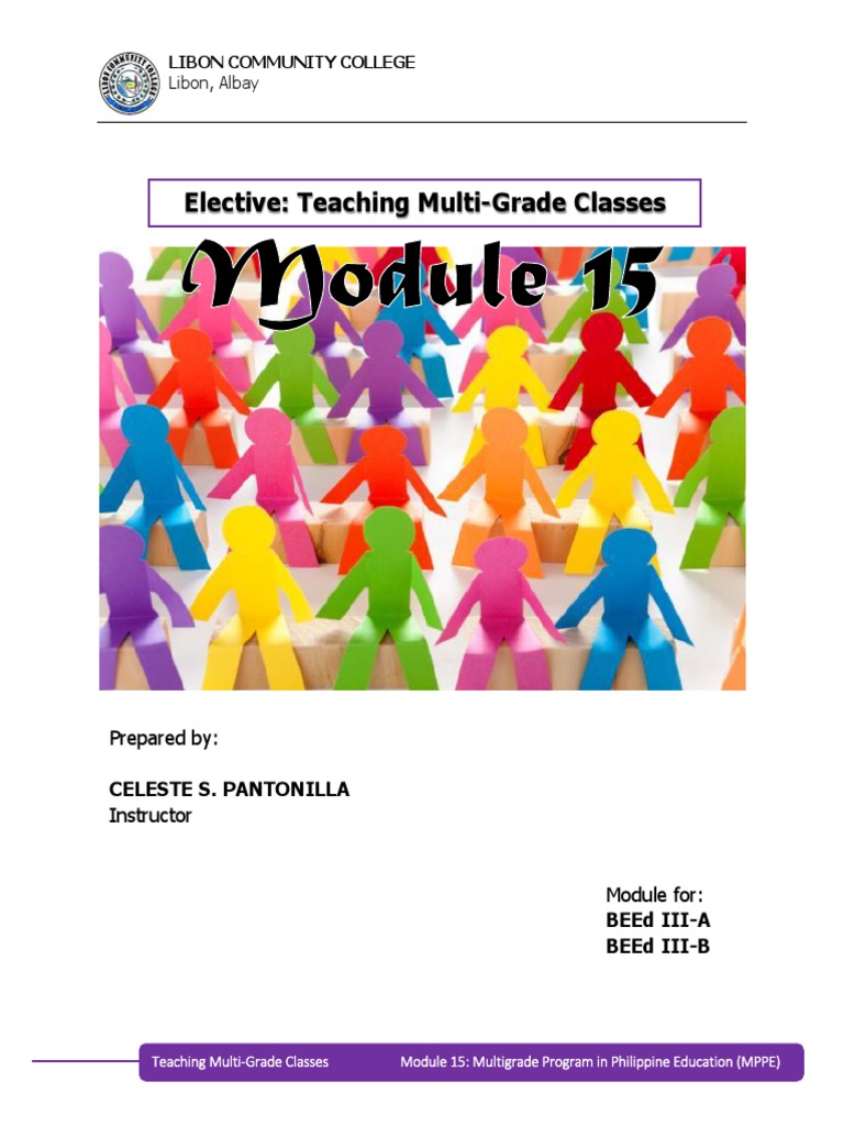 Template - Teaching MG Classes Module 15 | PDF | Educational Assessment ...