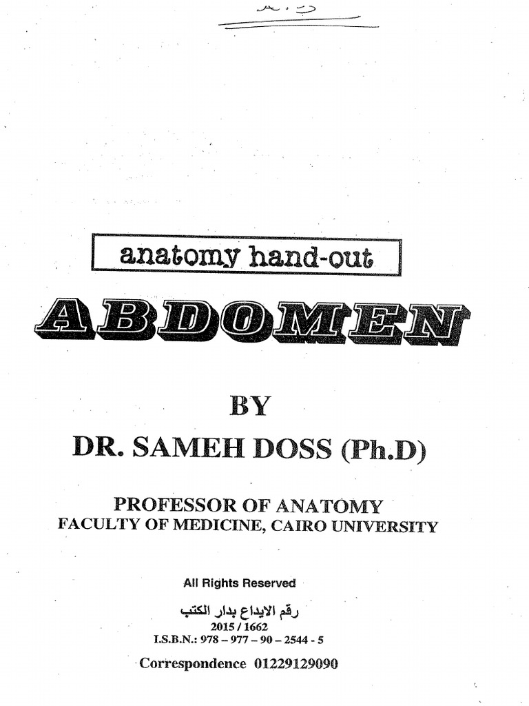 DR Sameh Doss Abdomen - Saqr | PDF DR Sameh Doss Abdomen - Saqr | PDF