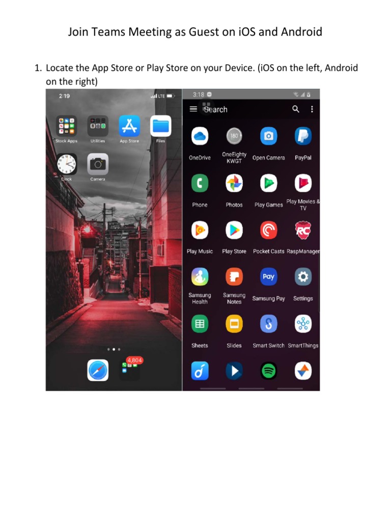 Join Teams Meeting As Guest On iOS and Android | PDF | Career & Growth