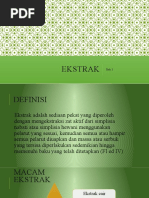 Definisi dan Proses Ekstraksi Ekstrak | PDF