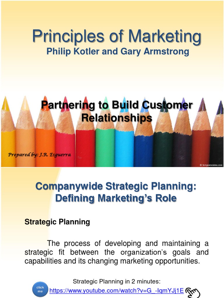 Topic 02 - Principles of Marketing | PDF | Marketing | Strategic Management