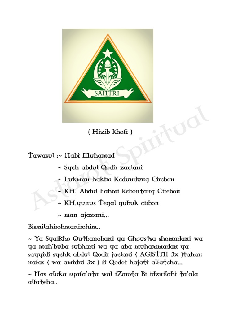 Hizib Khofi) - WPS Office | PDF