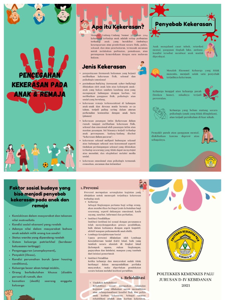Leaflet Pencegahan Kekerasan Remaja | PDF