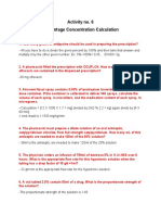Pharmaceutical Calculation | PDF | Mass Concentration (Chemistry ...