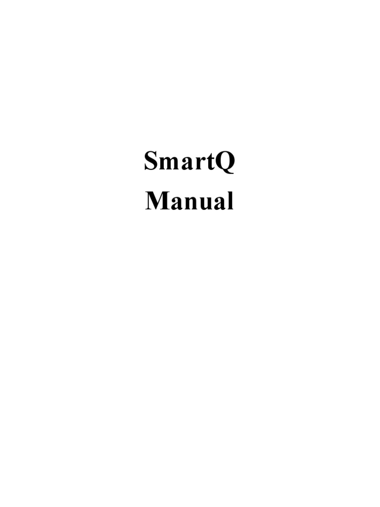 A Comprehensive User Manual for the SmartQ Tablet | PDF | Bluetooth ...