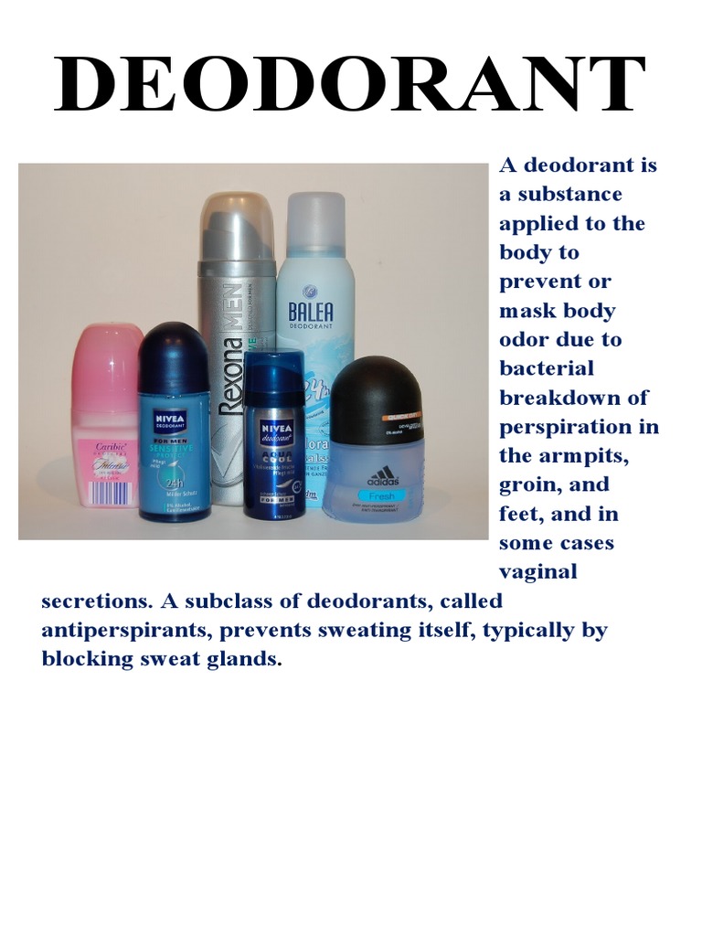Deodorant | PDF | Medical Specialties | Chemical Substances