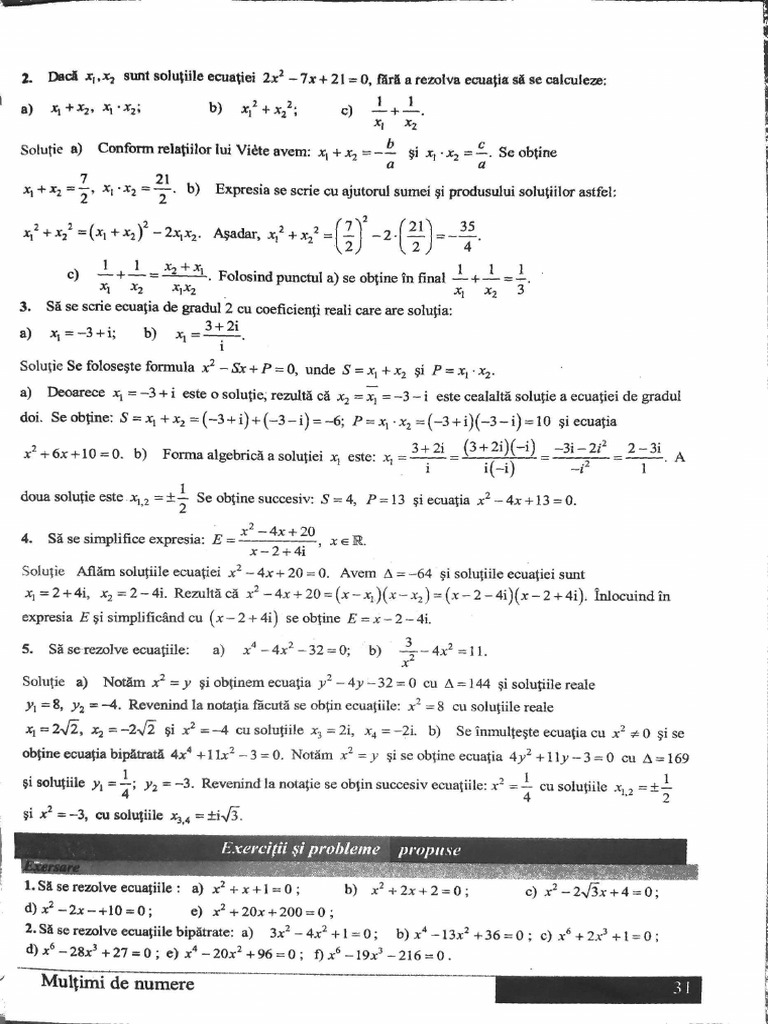 Exercitii Mate | PDF