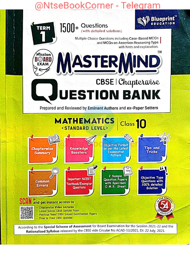 Mastermind Maths Mathematics Question Bank Class 10 @requested Material | PDF