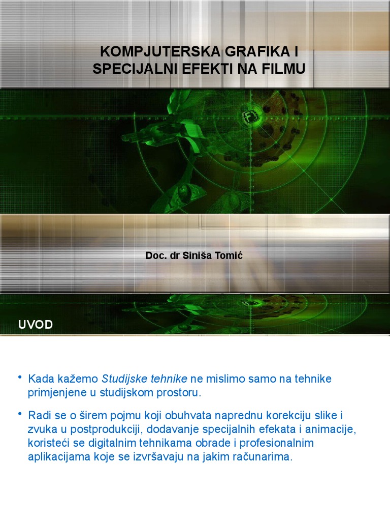 Kompjuterska Grafika I Specijalni Efekti Na Filmu - 8003 | PDF