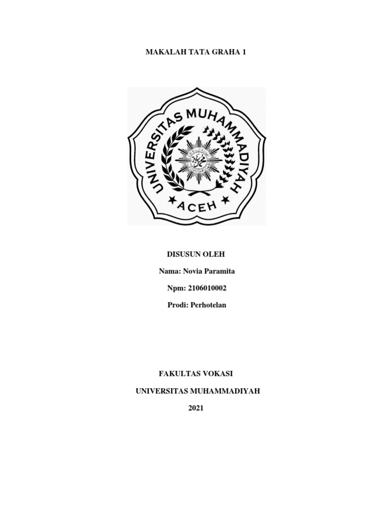 Toaz - Info Makalah Tata Graha 1 PR - (Recovered 1) | PDF | Griya & Taman