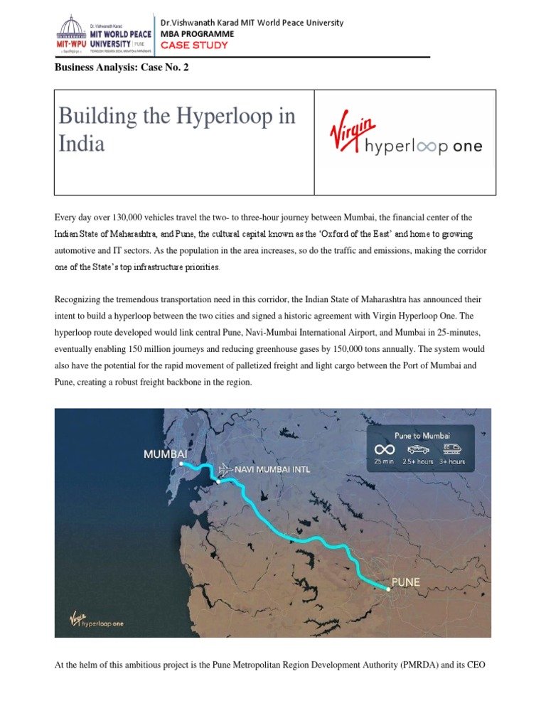 Building the Hyperloop between Mumbai and Pune | PDF | Hyperloop ...