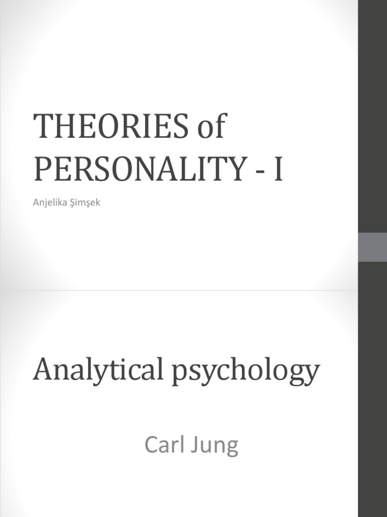 Theories of Personality I Jung ww4k | PDF | Carl Jung | Analytical ...