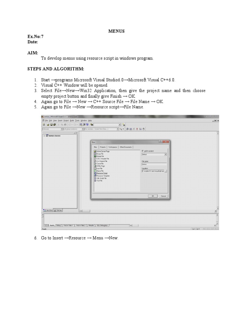 Menus Ex - No:7 Date: Aim | PDF | Subroutine | Menu (Computing)