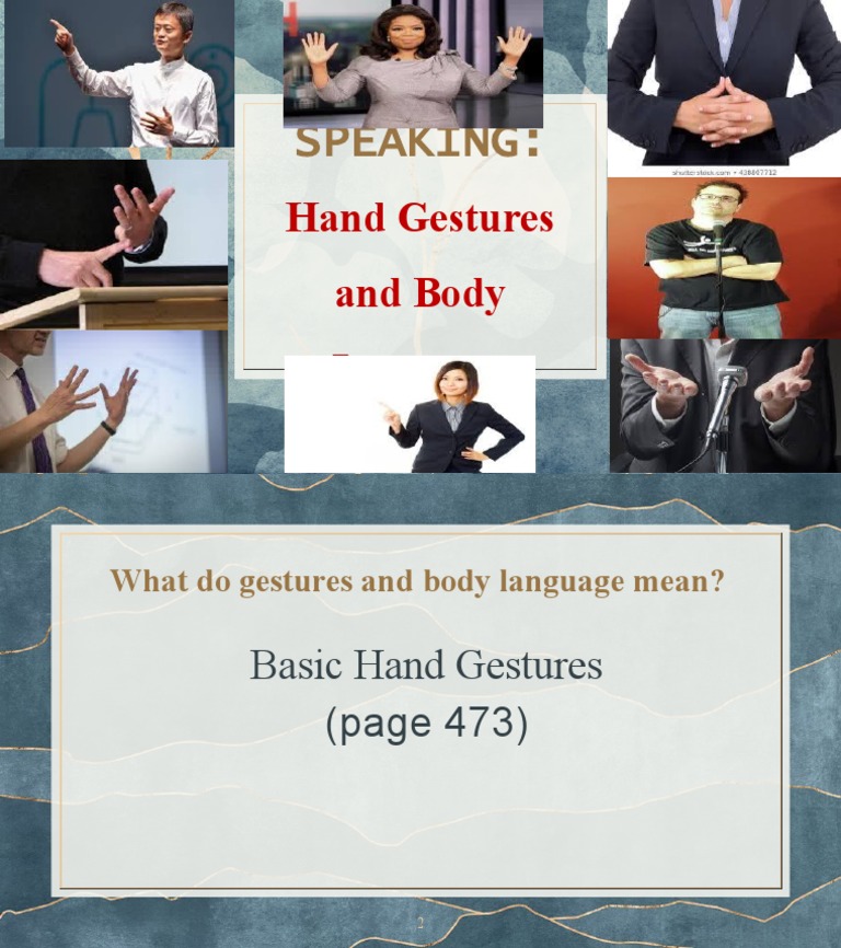 Understanding Hand Gestures | PDF