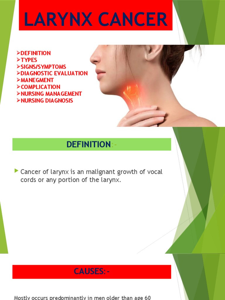 Larynx Cancer Presentation | PDF
