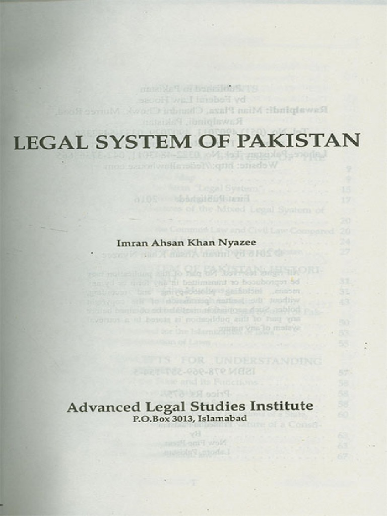 Legal System Pakistan | PDF