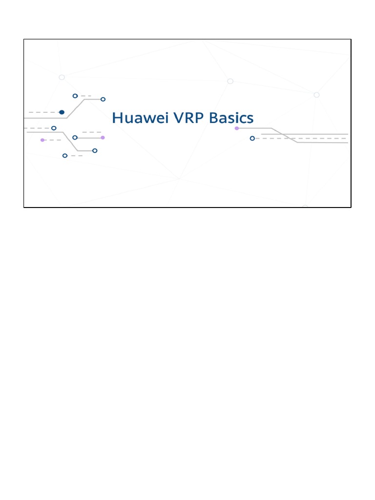 03 Huawei VRP | PDF | Command Line Interface | Ip Address