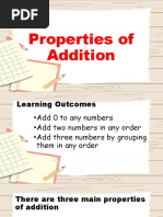 Properties of Addition and Multiplication | PDF | Multiplication ...