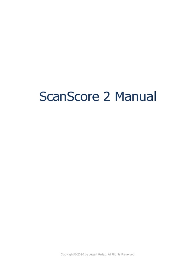 Scanscore 2 Manual | PDF | Image Scanner | Computing