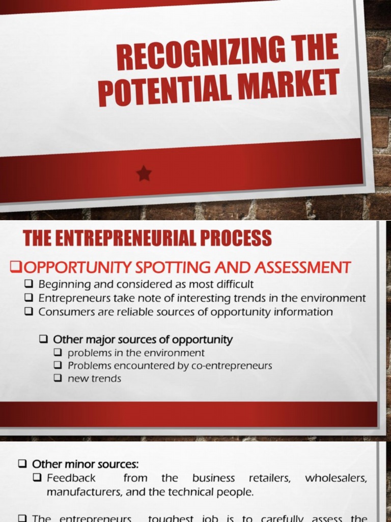 Recognizing The Potential Market | PDF