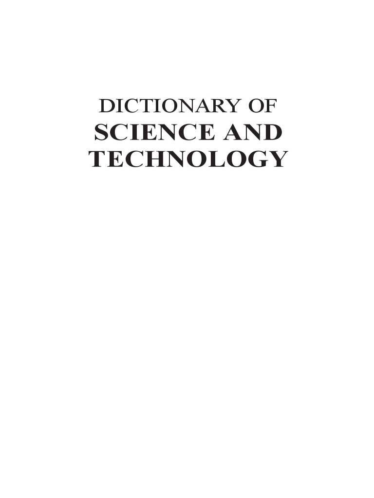 Dictionary of Science 3 | PDF | Physical Sciences