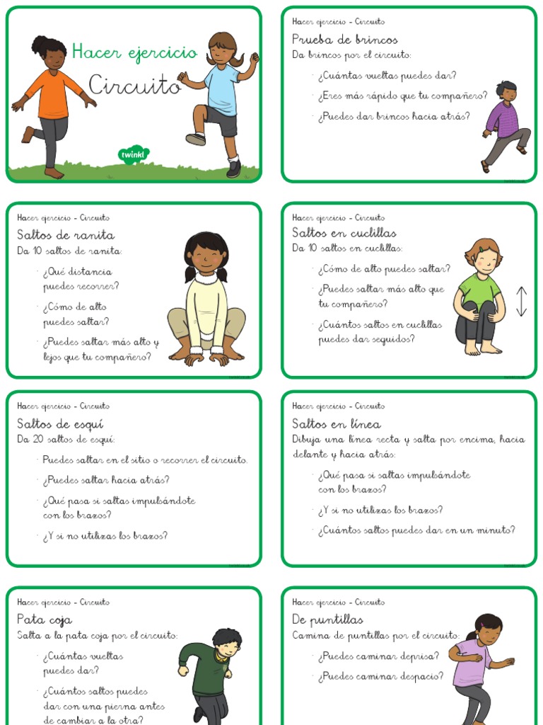 Circuito de Ejercicios Divertidos | PDF