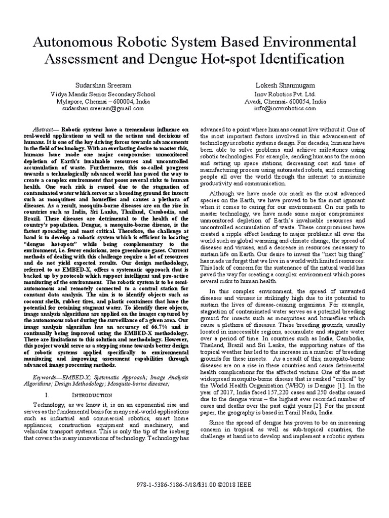 Hot Spot Identification | PDF | Unmanned Aerial Vehicle | Robotics