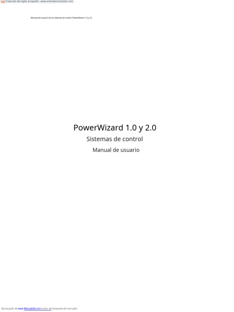 Powerwizard 10.en - Es | PDF | Menú (Computación) | Usuario (informática)