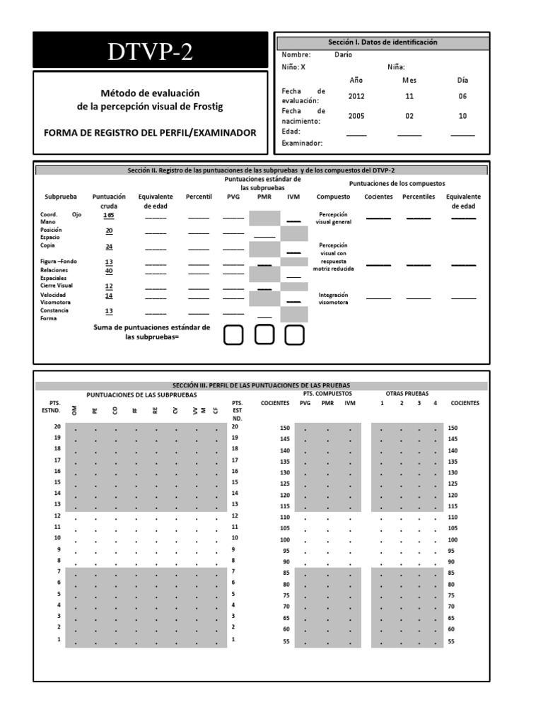 Ejercicios Frostig | PDF