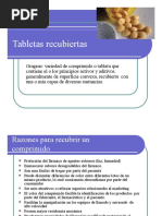 Tabletas Recubiertas | PDF | Tableta (Farmacia) | Revestimiento