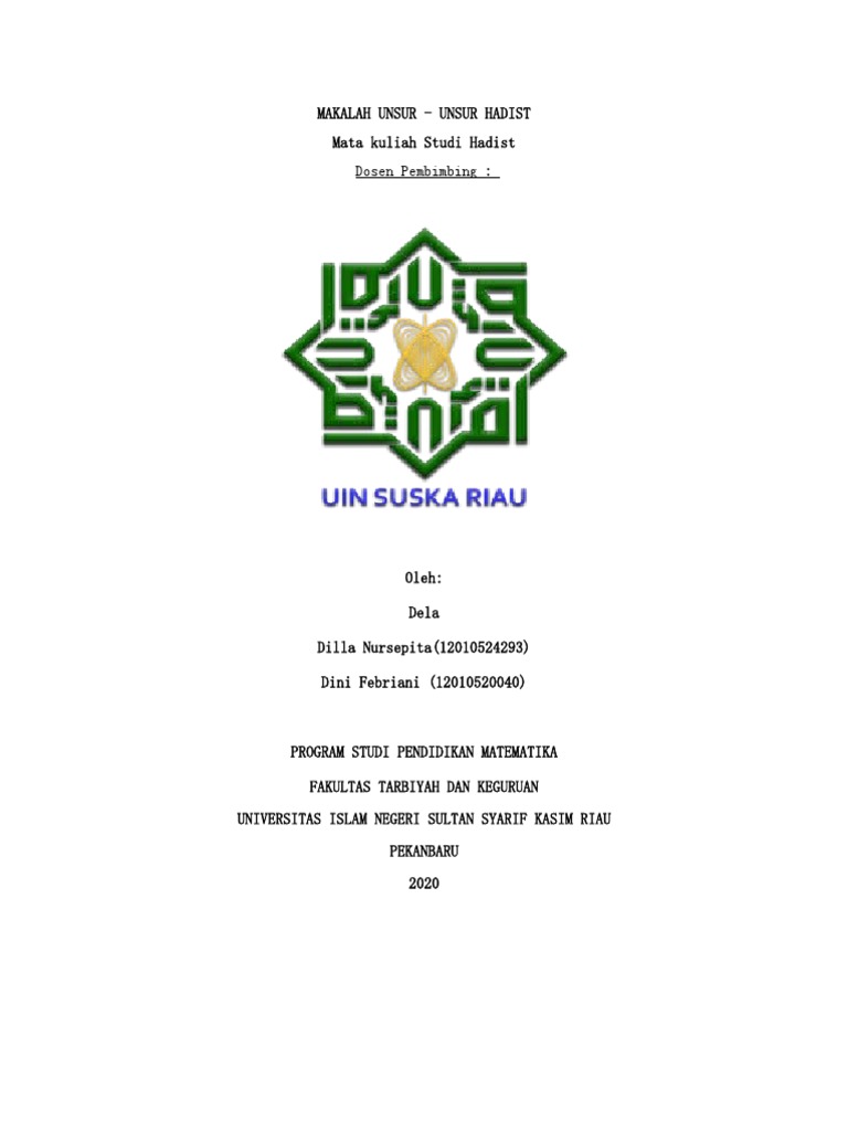 Unsur-Unsur Hadist dalam Islam | PDF