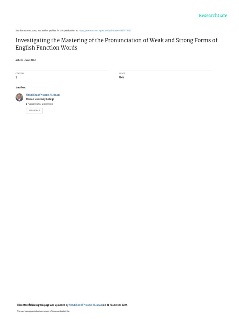 investigating-the-mastering-of-the-pronunciation-of-weak-and-strong