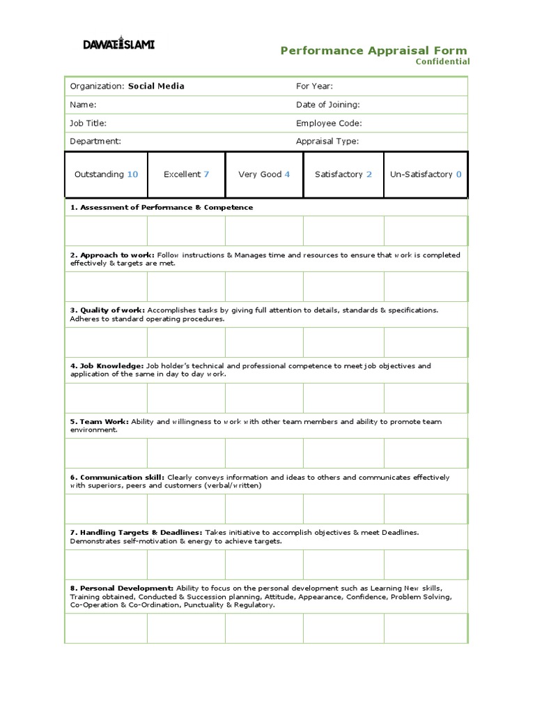New Performance Appraisal Final | PDF | Performance Appraisal ...