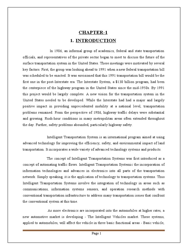 Intelligent Transportation Systems Overview | PDF | Traffic | Transport