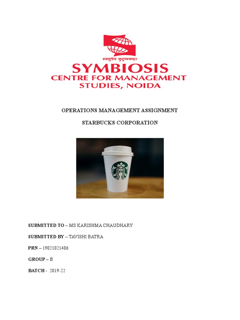 Operations Management | PDF | Starbucks | Supply Chain
