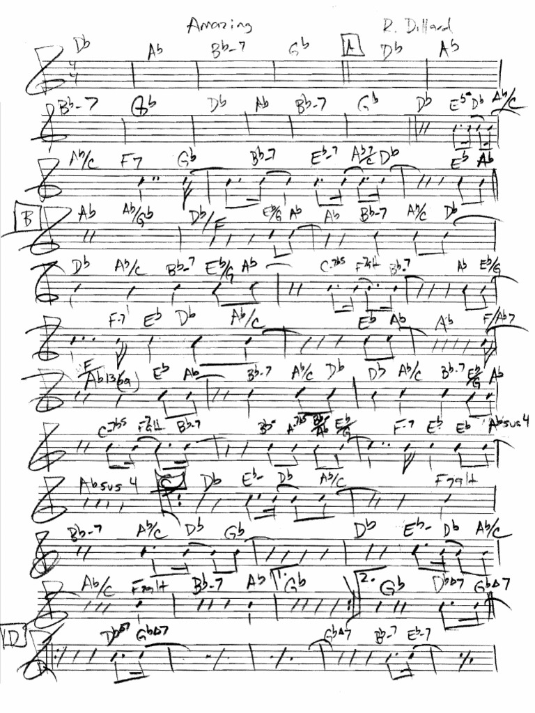 Amazing - Ricky Dillard | PDF