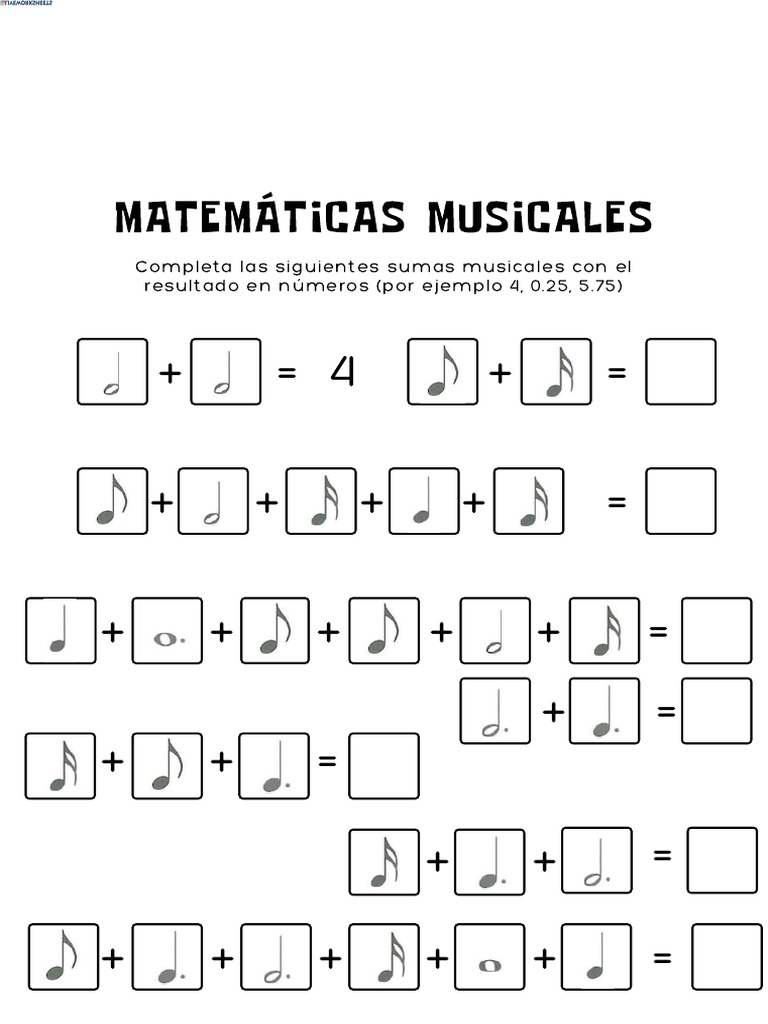Matematicas Musicales | PDF