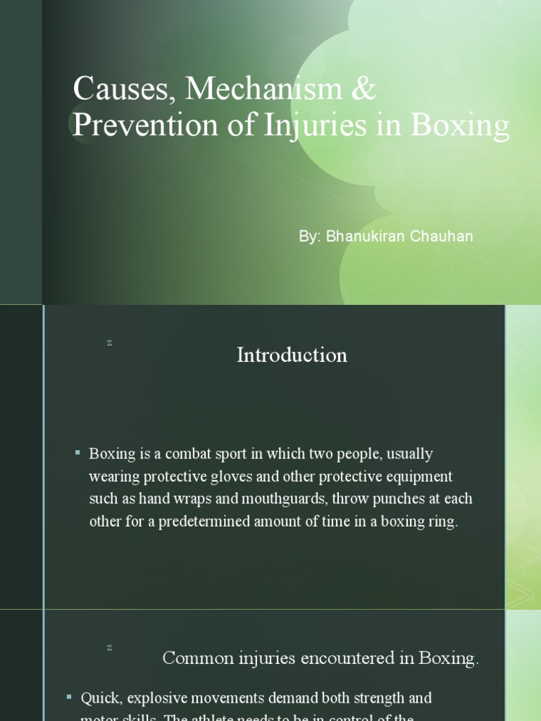 Boxing | PDF | Musculoskeletal System | Diseases And Disorders