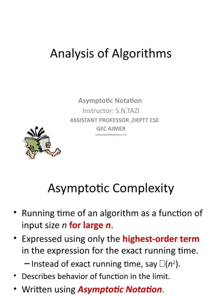 Analysis of Algorithms: Asymptotic Notation | PDF | Computational ...